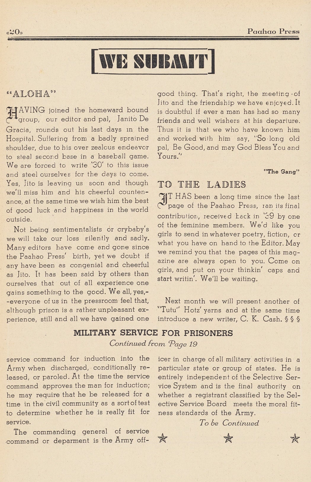 A Century of History in Five Hawaiian Prison Newspapers - JSTOR Daily