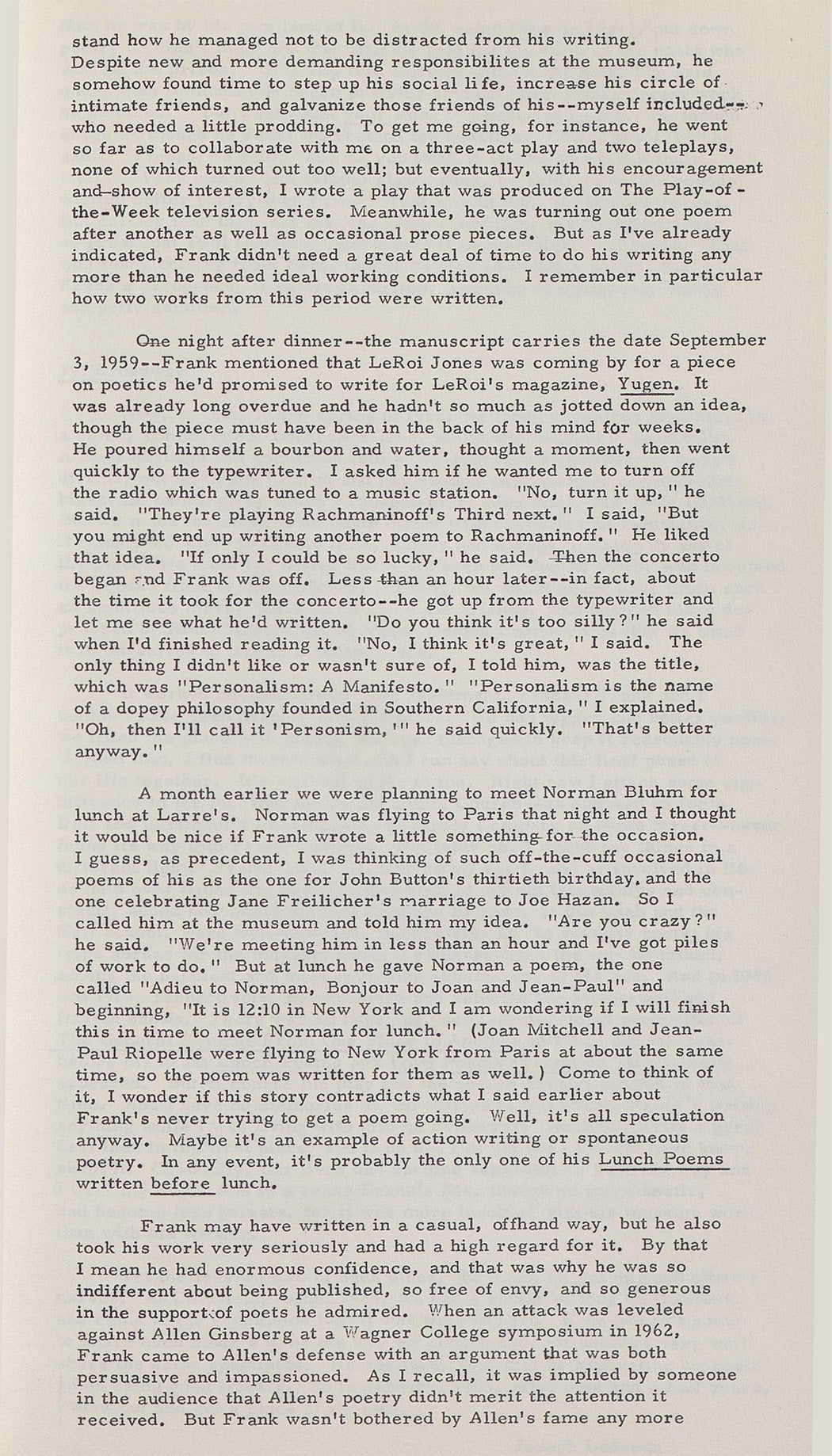 12 Poems by Frank O’Hara - JSTOR Daily