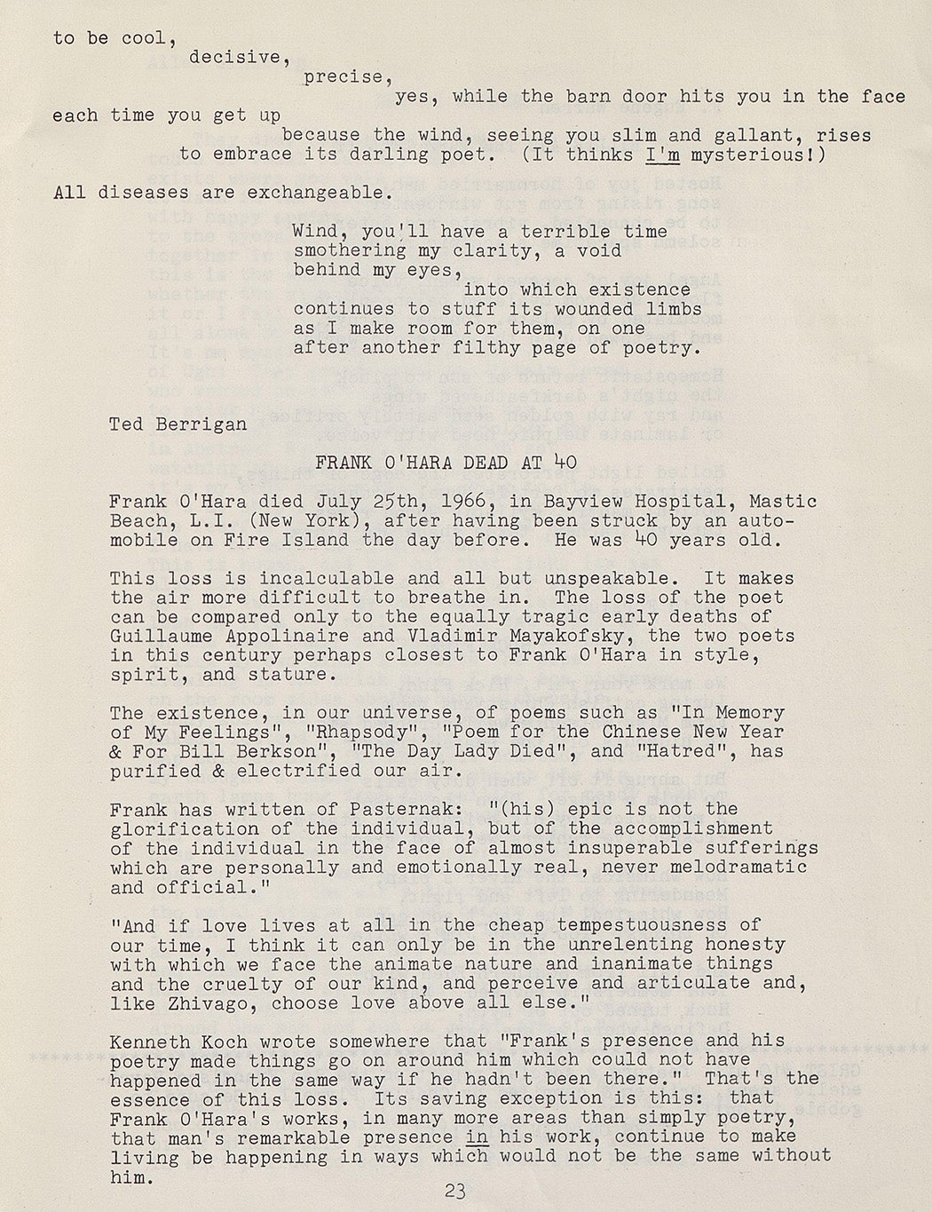 12 Poems by Frank O’Hara - JSTOR Daily